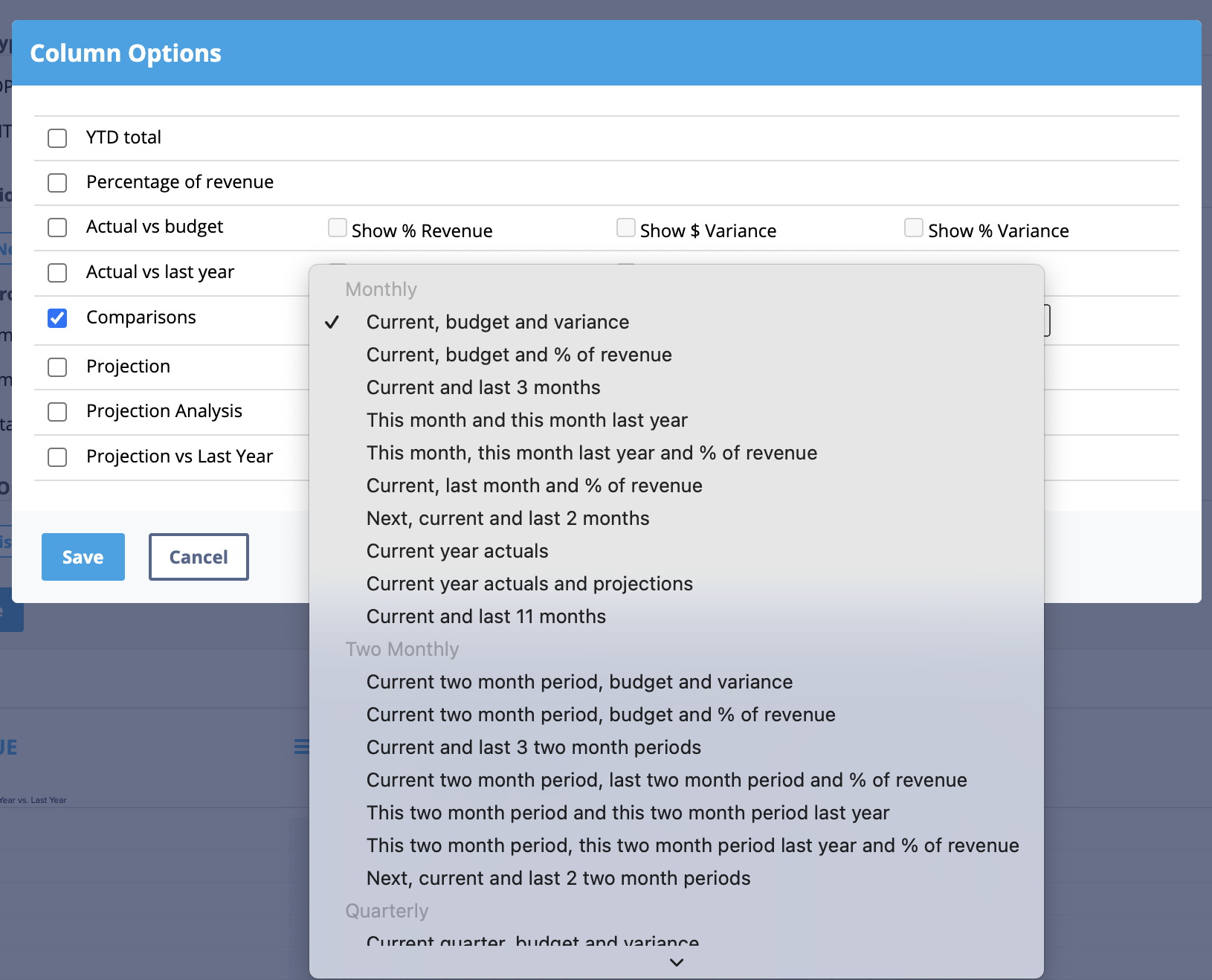 Profit & Loss Customisation - Spotlight Reporting Help